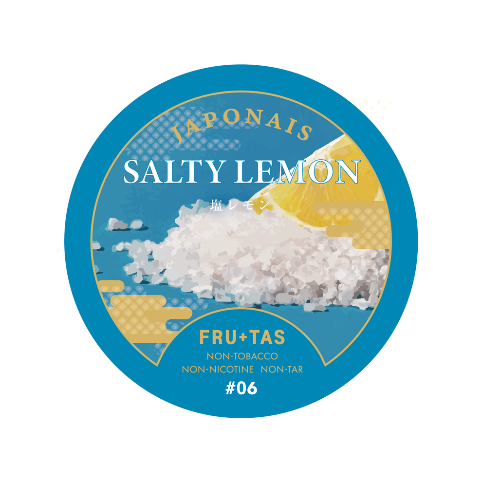 #06 SALTY LEMON (塩レモン)-JAPONAIS シリーズ(ジャポネ) / FRU+TAS ノンニコチンシーシャフレーバー